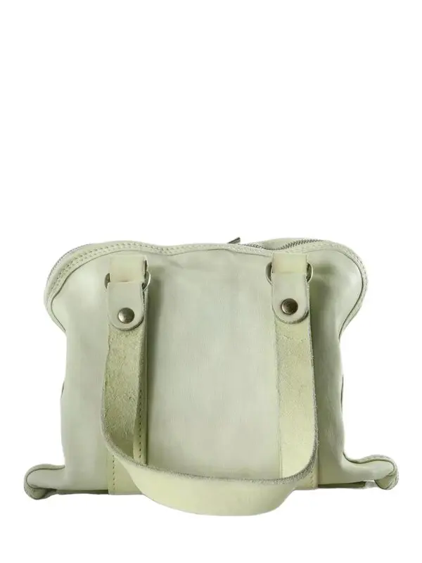 Guidi Zip-fastening Leather Clutch Bag - Neutrals