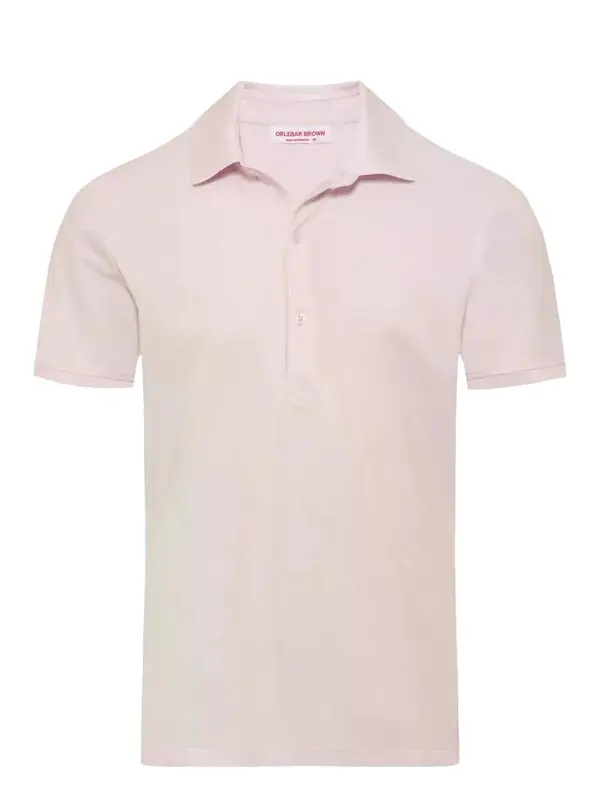 Orlebar Brown Bruno Piqué Polo Shirt - Pink