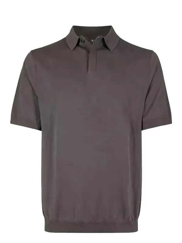 DEVORE INCIPIT Short-sleeve Polo Shirt - Brown