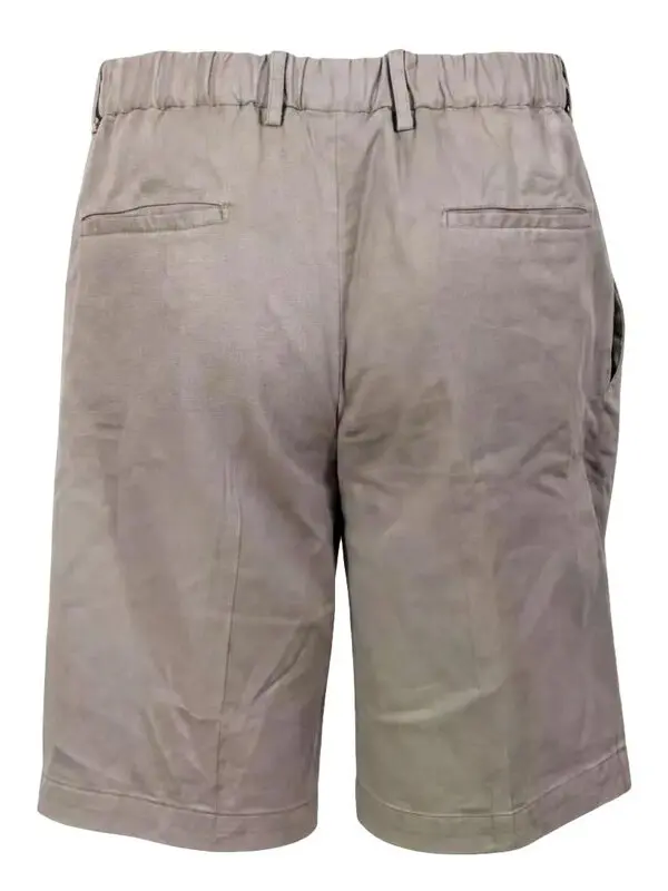 DEVORE INCIPIT Pleated Detail Chino Shorts - Grey
