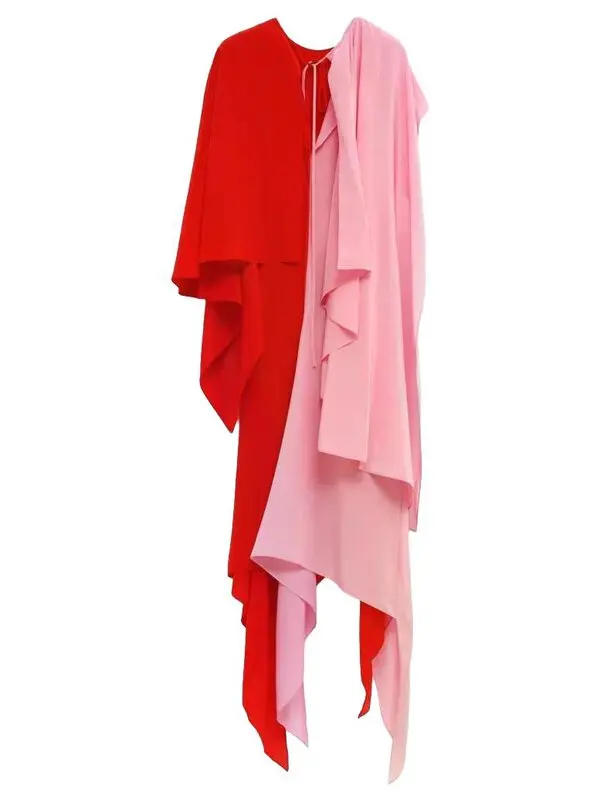JW Anderson Asymmetric Silk Dress - Red