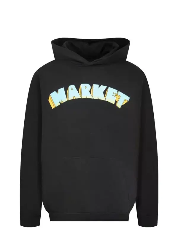 MARKET Players Club Graphic-print Hoodie - Black