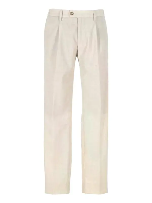 RE-HASH Pleated Straight-leg Trousers - Neutrals