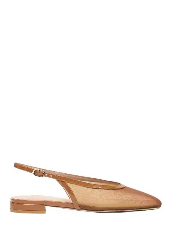 STUART WEITZMAN Mesh Slingback Ballet Flats - Neutrals