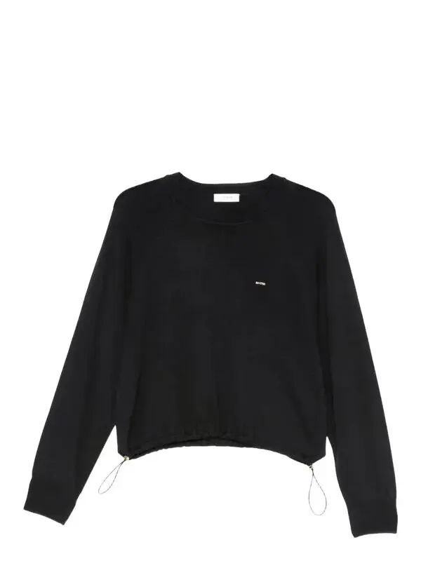 Sandro Raglan Sleeve Sweater - Black
