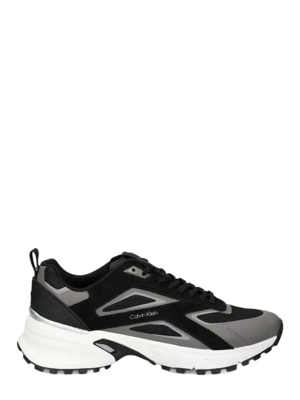 Calvin Klein Panelled Low-top Sneakers - Black