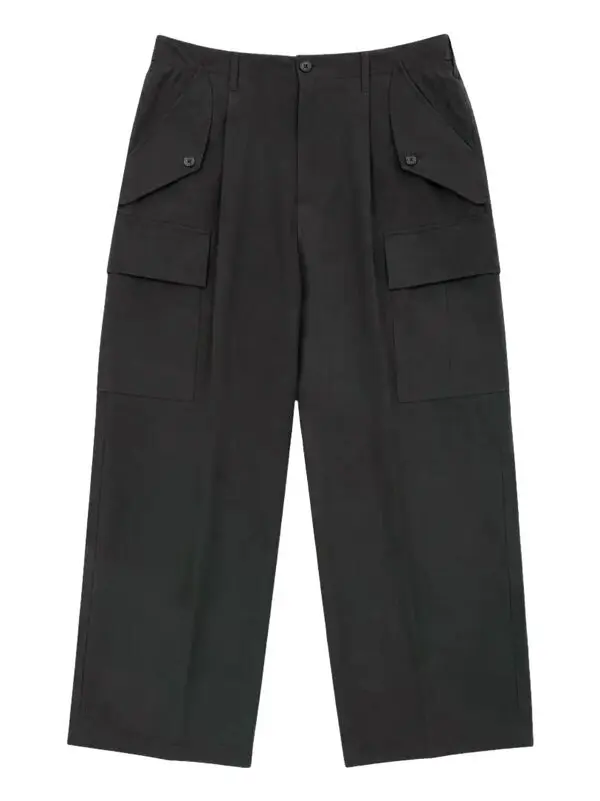 BE ABLE Pleated Cargo Trousers - Black