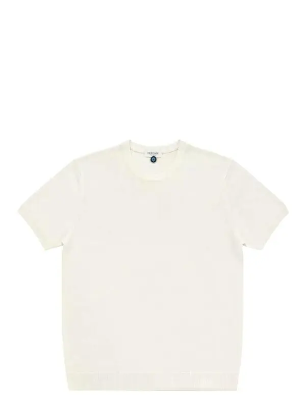 HERITAGE Crew-neck Short-sleeve T-shirt - Neutrals