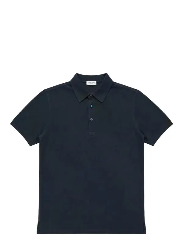 HERITAGE Short-sleeve Polo Shirt - Blue