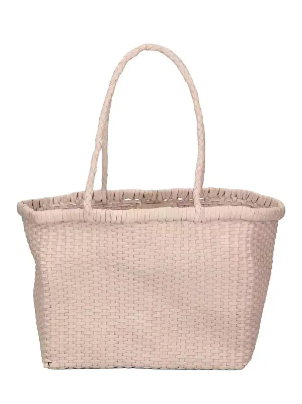 Dragon Diffusion Small B Weave Leather Tote Bag - Neutrals