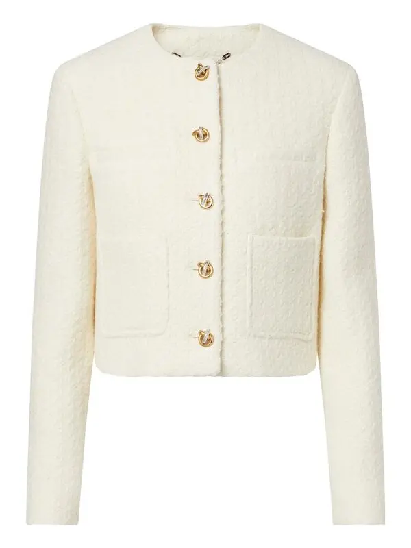 Altuzarra Bouclé Jacket - White