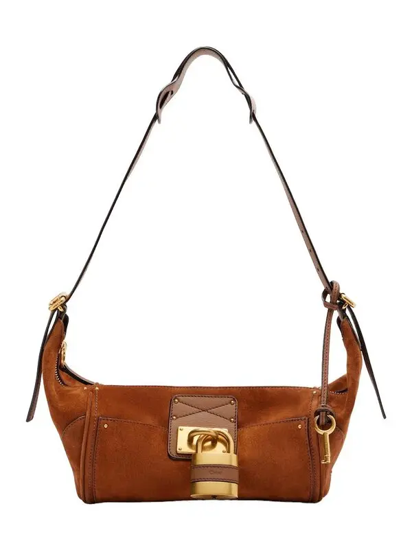 Chloé Paddington Small Suede Shoulder Bag - Brown