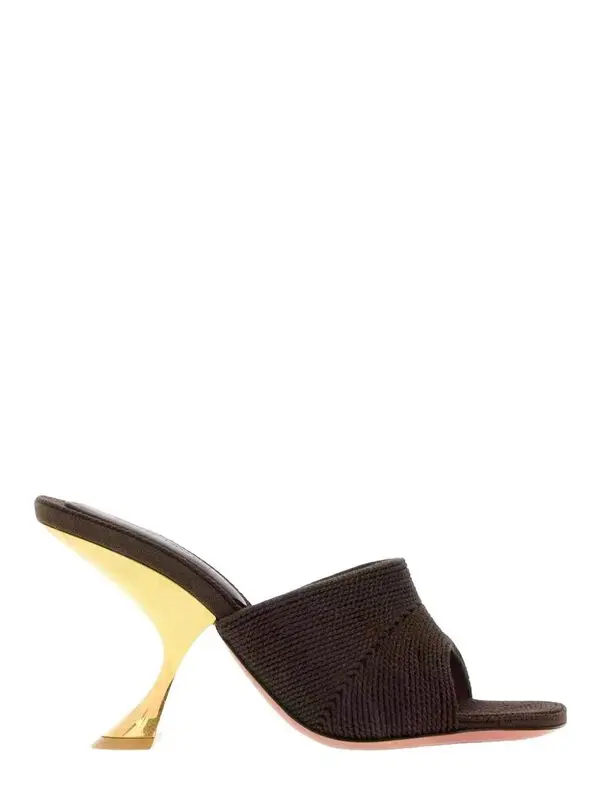 Amina Muaddi Taylor Mules - Brown