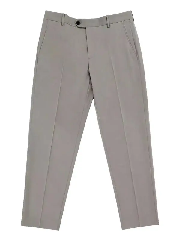 BE ABLE Tailored Trousers With Pressed Crease - Grey