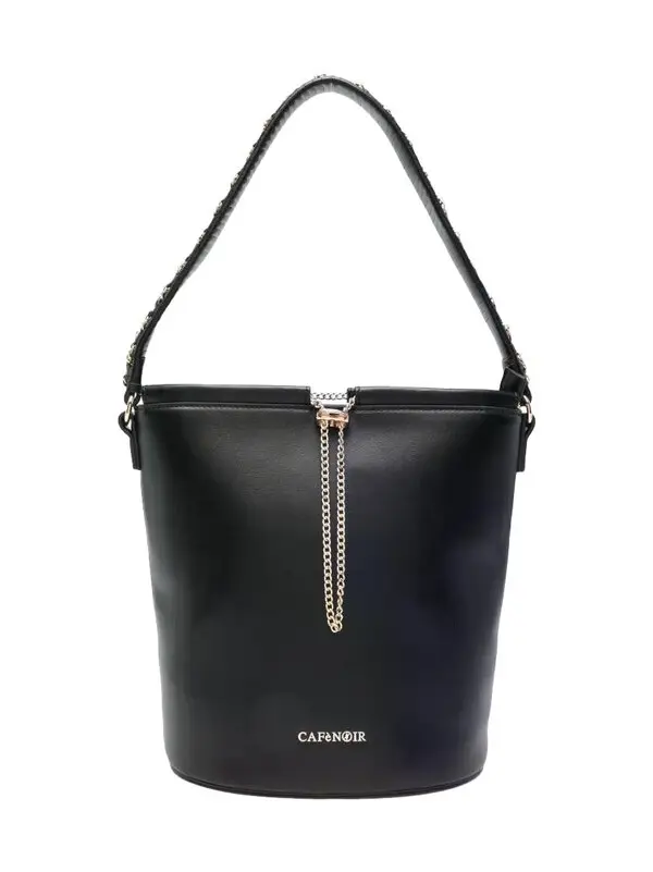 CAFÈNOIR Chain-detail Bucket Bag - Black