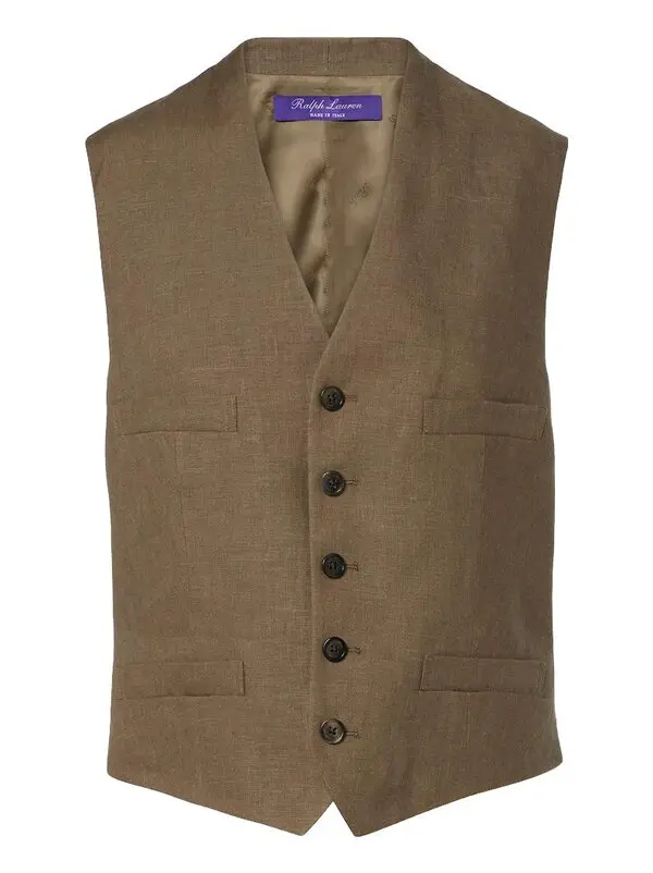 Ralph Lauren Jaiden Linen Vest - Brown