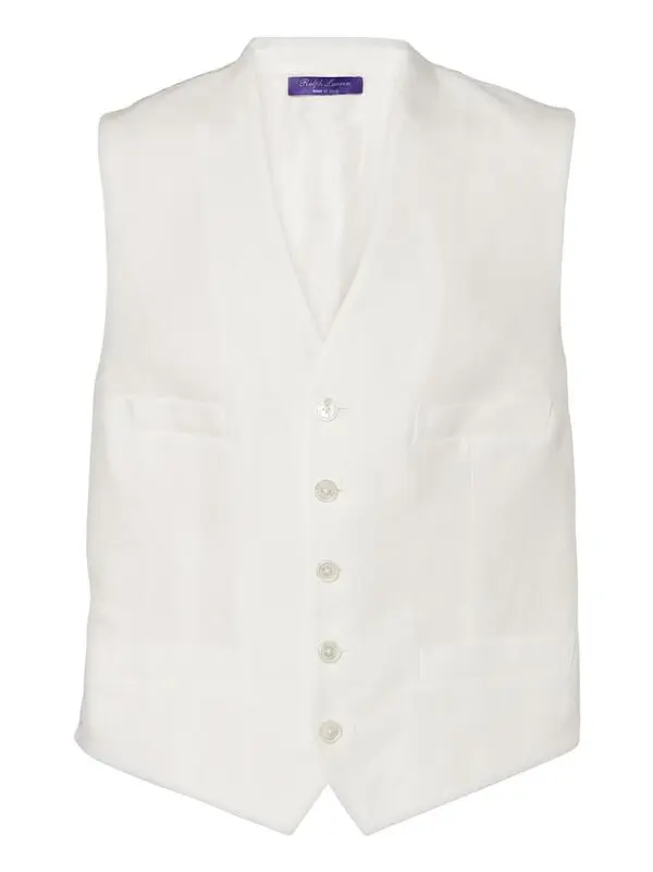 Ralph Lauren Jaiden Linen Vest - White