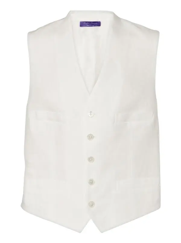 Ralph Lauren Jaiden Linen Vest - White