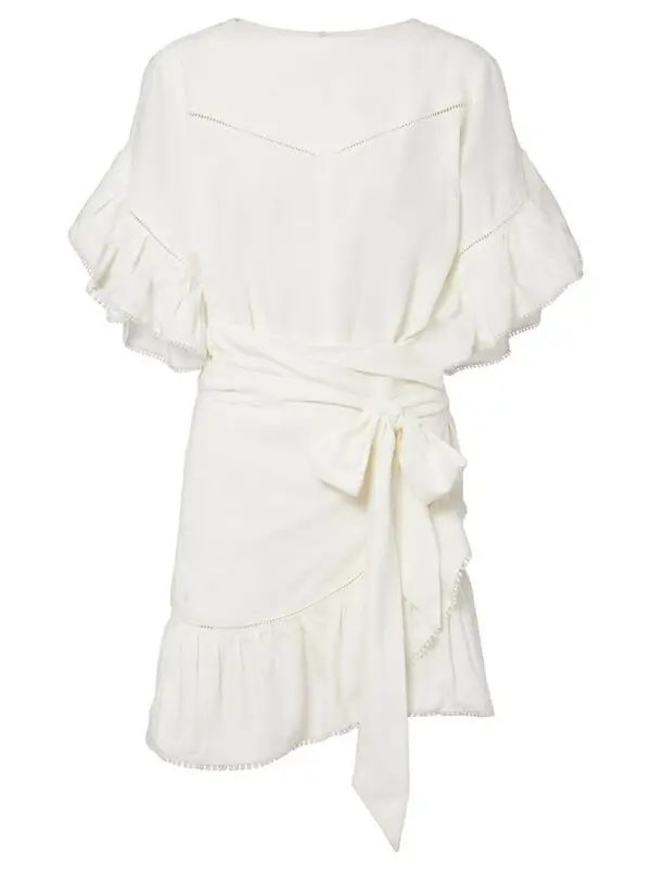 MARANT ETOILE Melicia Ruffled Minidress - White