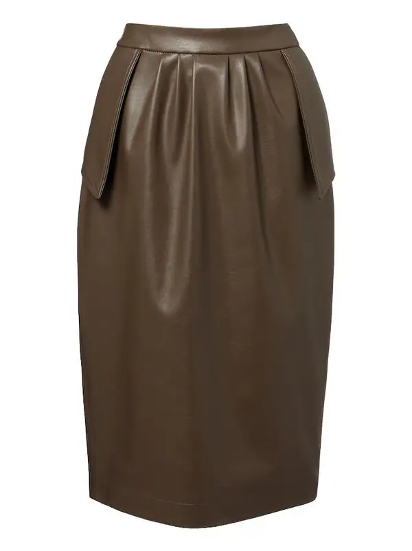 Stella McCartney Draped Pencil Skirt - Brown
