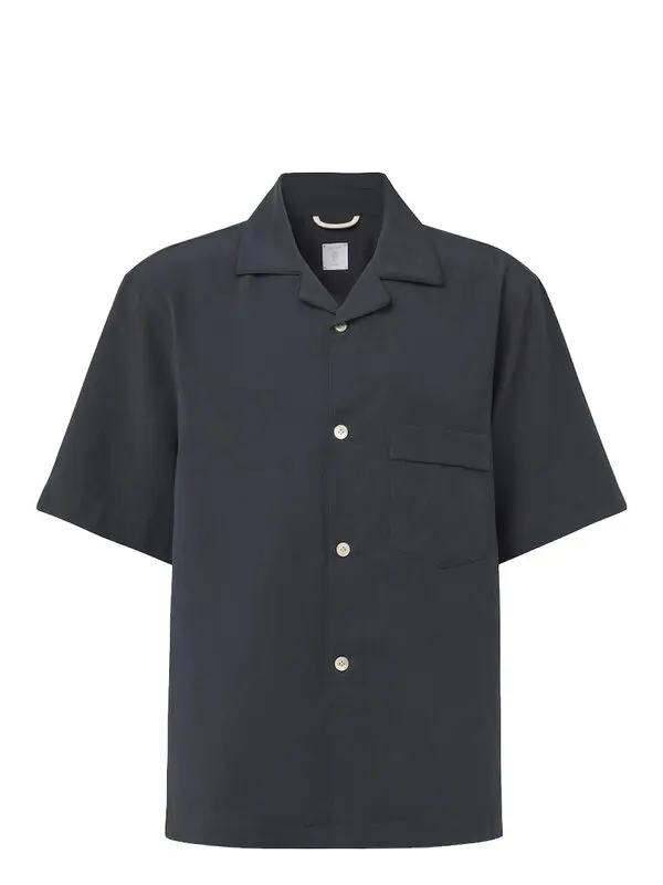 Eleventy Oversized Bowling Shirt - Grey
