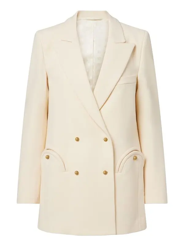 BLAZÉ MILANO Everyday Virgin Wool Blazer - White