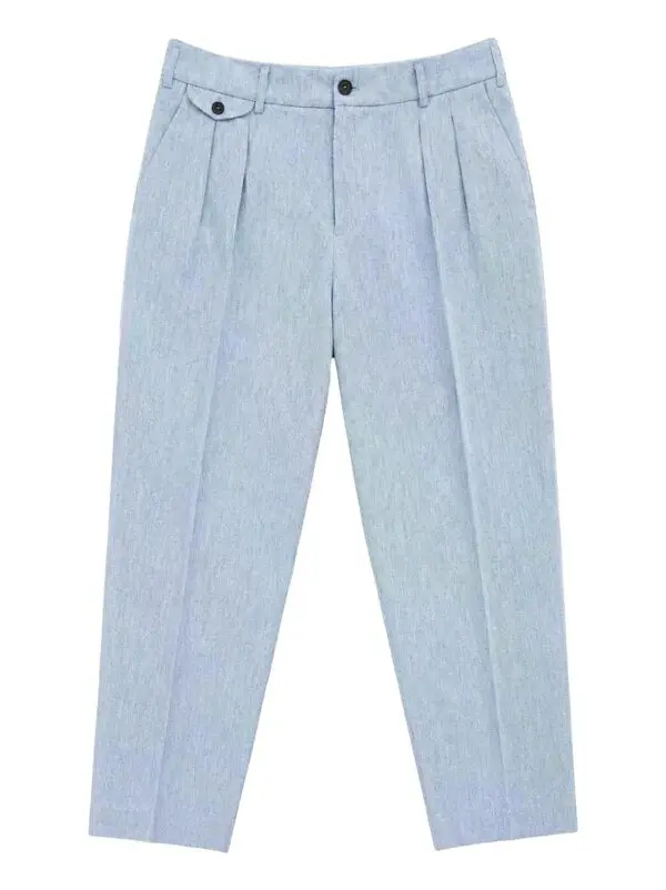 BE ABLE Pleated Tapered Jeans - Blue