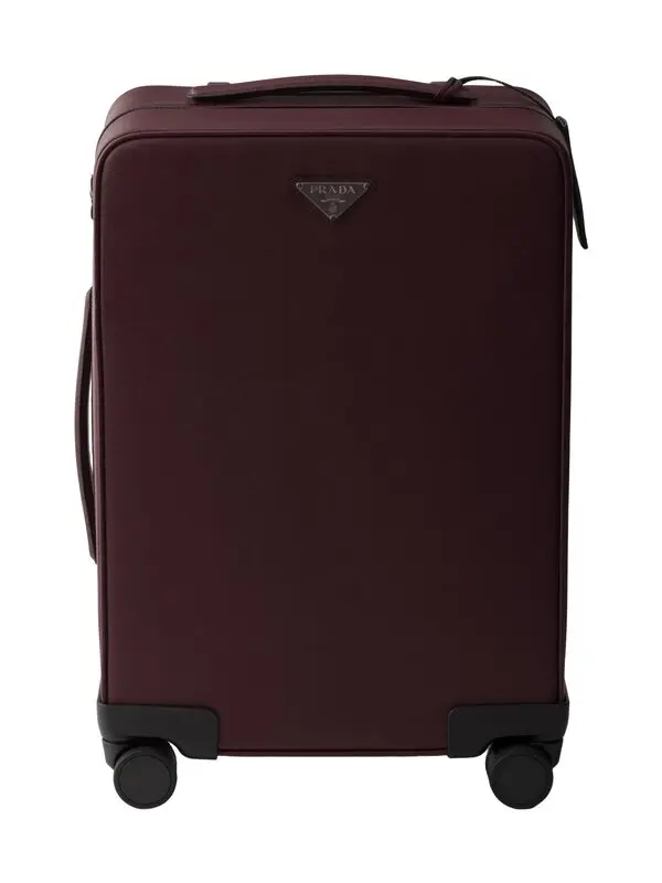 Prada Saffiano Leather Trolley - Red
