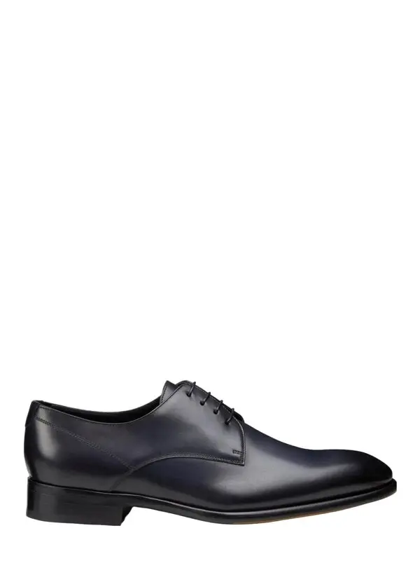 DOUCAL'S Calfskin Derby Lace-up Shoes - Blue