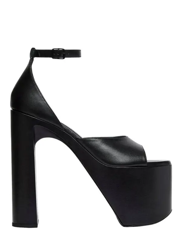 Balenciaga Camden Open-toe High-heeled Sandals - Black