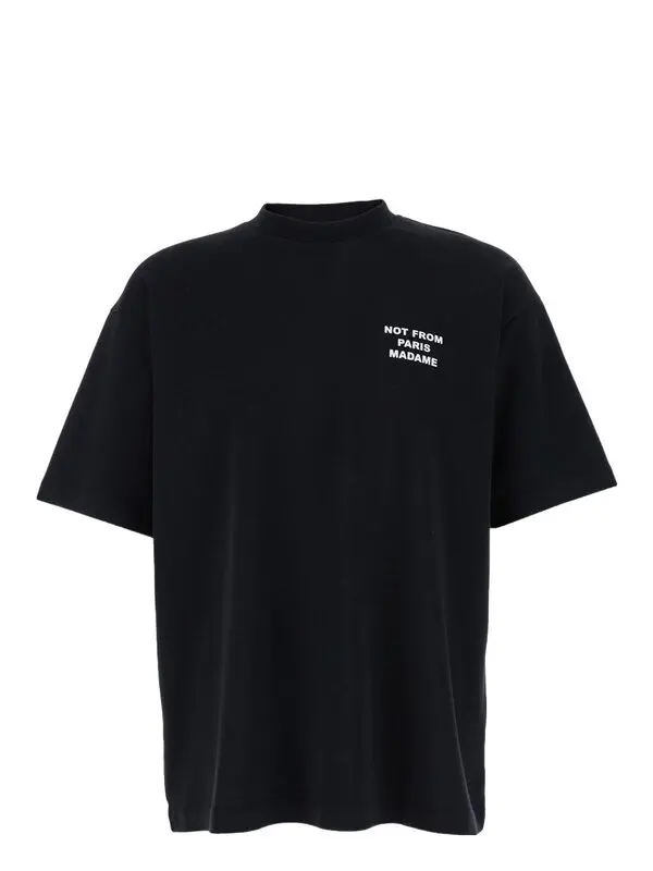 Drole De Monsieur Crew-neck T-shirt - Black