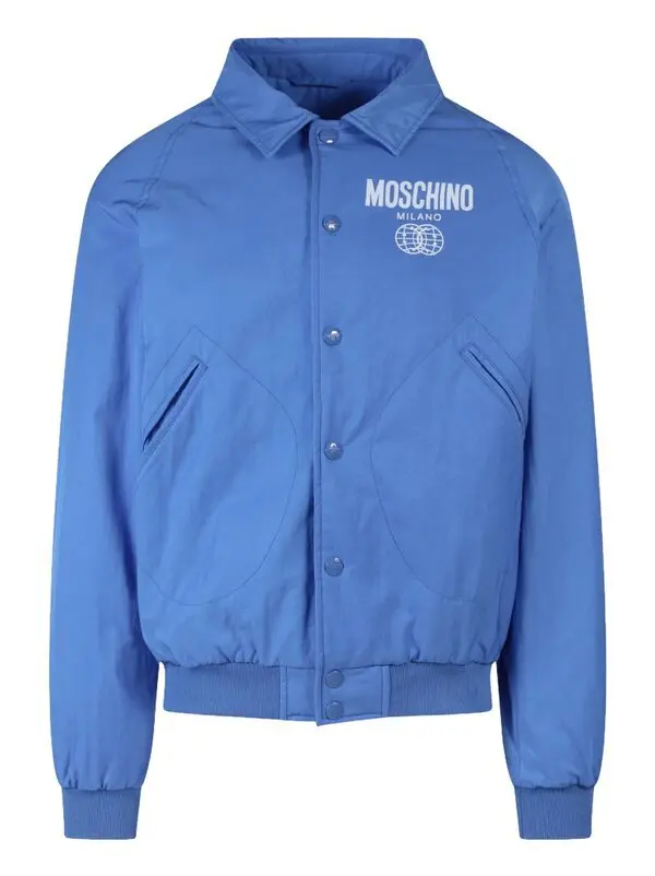 Moschino Printed Casual Jacket - Blue