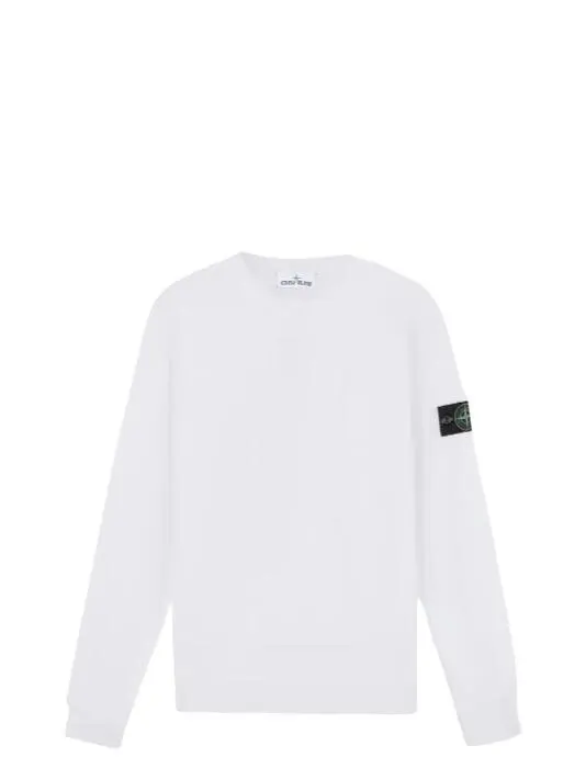 Stone Island Regular-fit Crewneck Sweatshirt - White