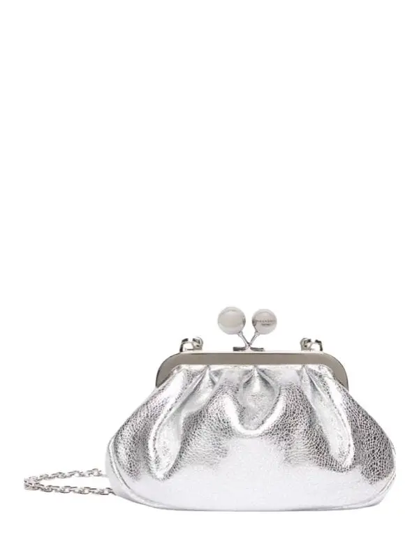 Max Mara Metal Sphere Frame Shoulder Bag - Silver