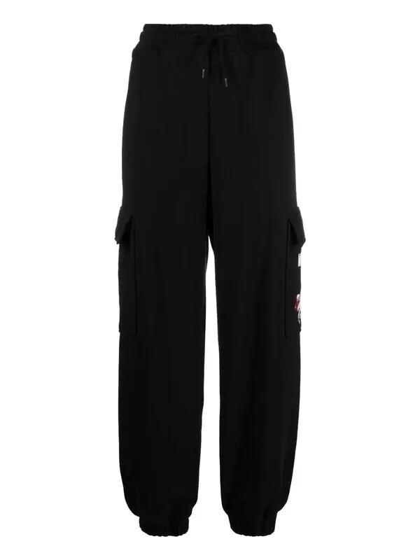 Moschino Teddy Bear Printed Track Pants - Black