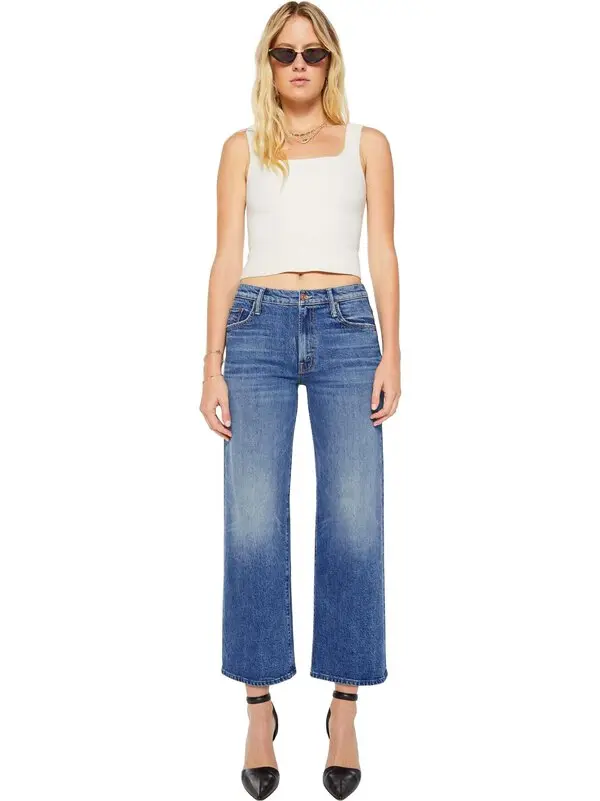 MOTHER The Mid Rise Maven Flood Jeans - Blue
