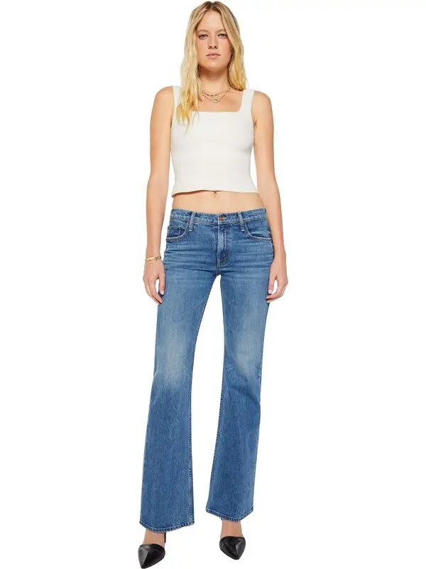 MOTHER The Jinx Heel Thrill Seeker Jeans - Blue