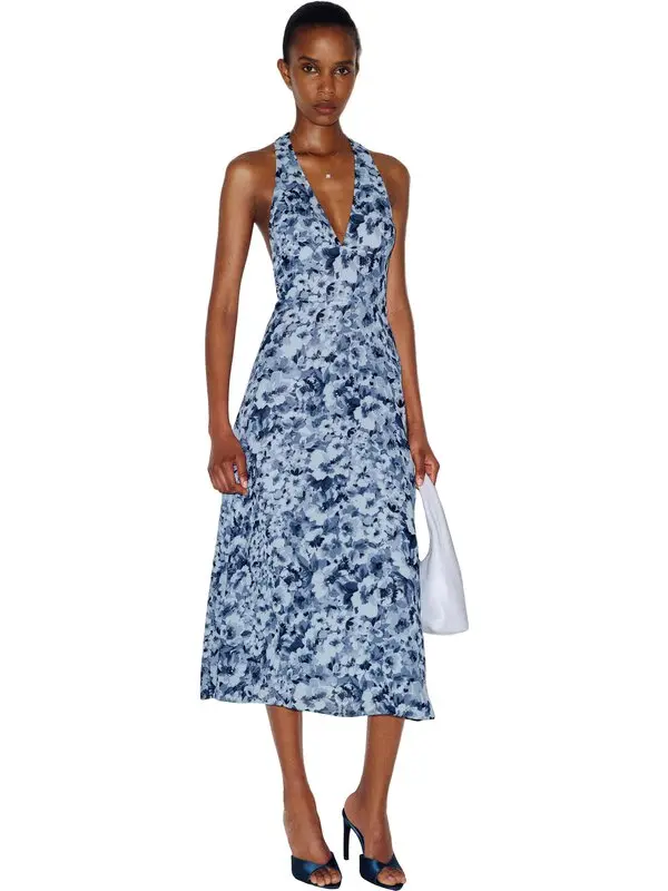 REFORMATION Bertha Midi Dress - Blue