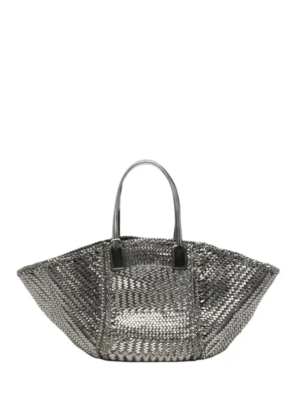 Dragon Diffusion Woven Leather Shoulder Bag - Green