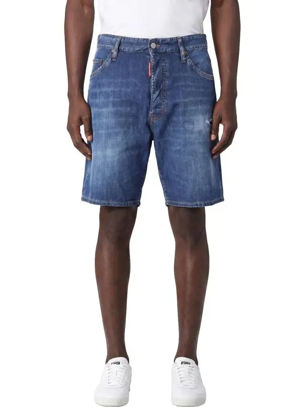 Dsquared2 Stretch Denim Shorts - Blue