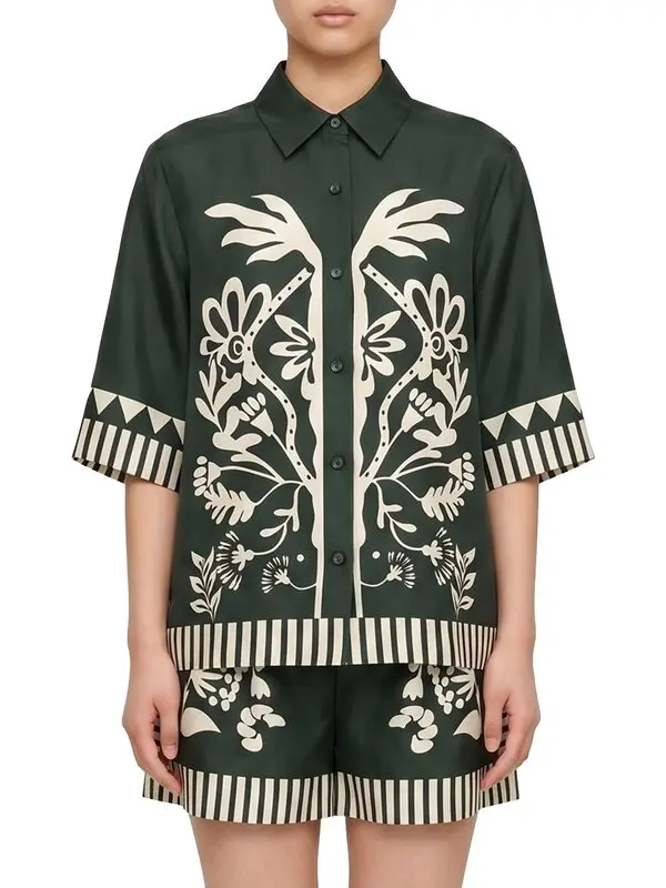 ERES Silk Shirt - Green