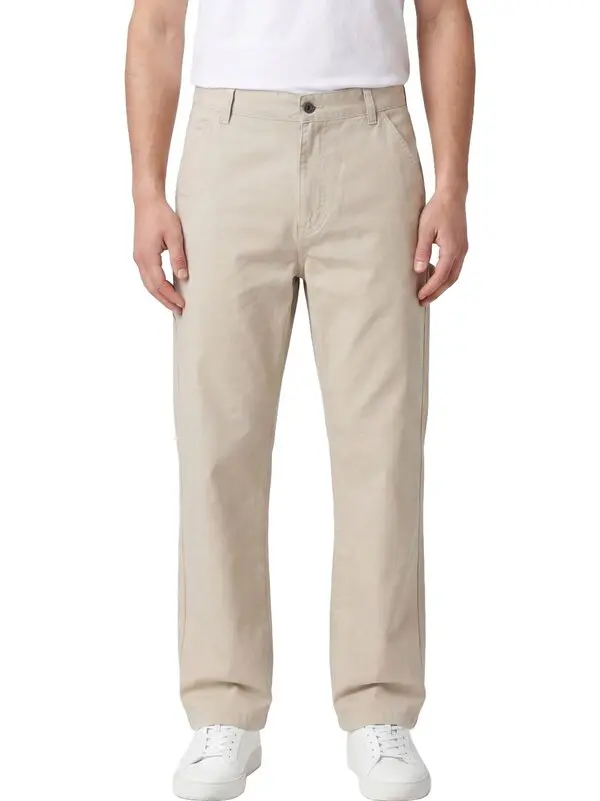 SEBAGO Mid-rise Slim Fit Trousers In Stretch Cotton - Beige