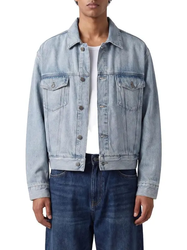 Fear Of God Cotton Denim Shirt Jacket - Blue