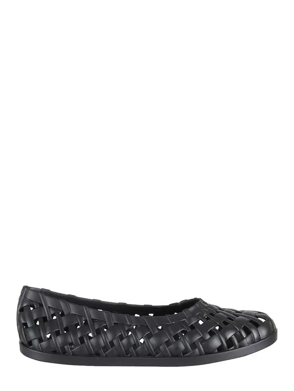 Melissa Possession Woven Perforated Pvc Flats - Black