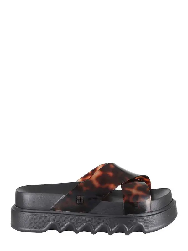 Melissa Cozy Cross Platform Sandals - Black