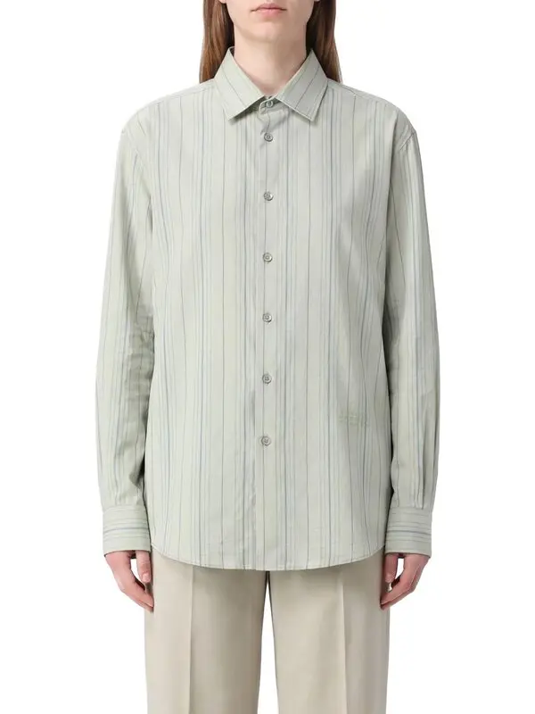 MAISON MARGIELA Striped Cotton Shirt - Sage