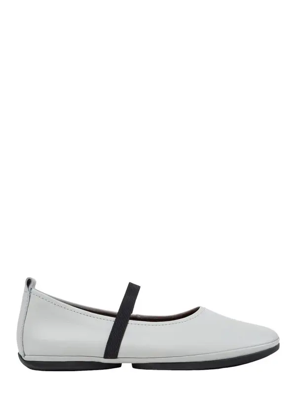 Camper Right Nina Mary Janes In Smooth Calfskin - Grey