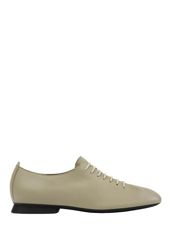 Camper Casi Myra Smooth Leather Low-heel Lace-up Shoes - Beige