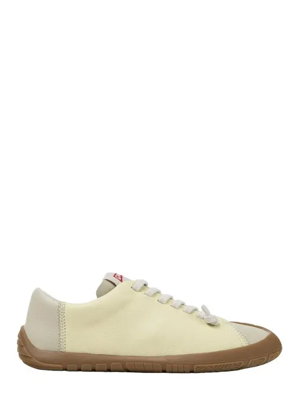 Camper Twins Bicolour Leather Slip-on Trainers With Elastic Laces - Multicolor
