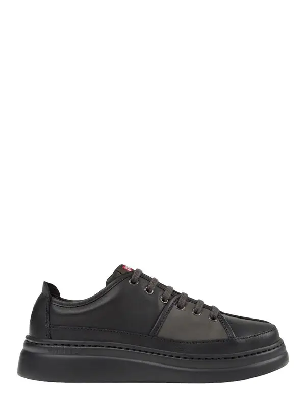 Camper Bi Twins Low-top Sneakers In Smooth And Suede Leather - Multicolor